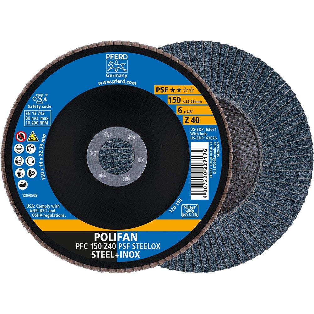 Disque à lamelles POLIFAN PFC 150x22,23 mm, conique, Z40, gamme ...