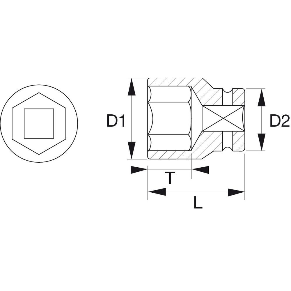 Dop 1/2 8mm | BAHCO | ODM