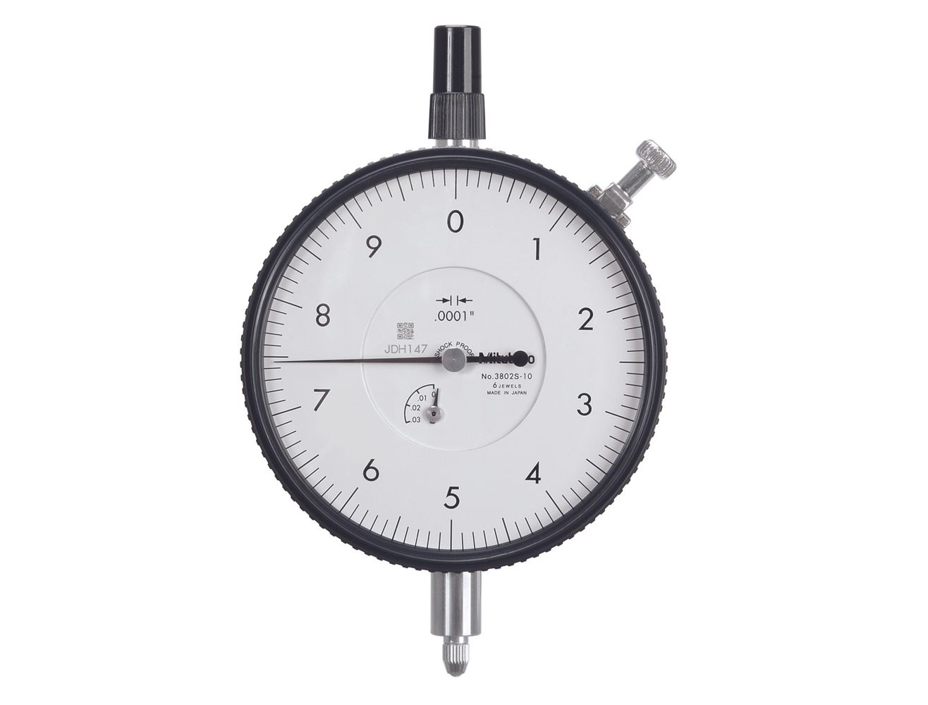 Dial Gauge, Flat Back, Ansi/Agd Type 0,5 , 0,001